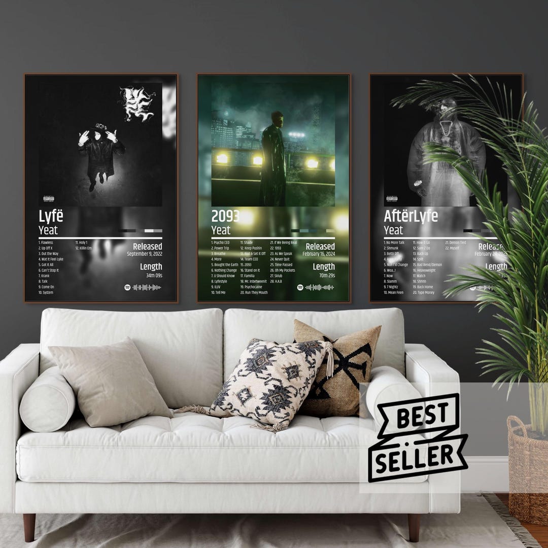 Yeat Album Posters Album Cover Poster Yeat Fan Gift Music Lover Room ...