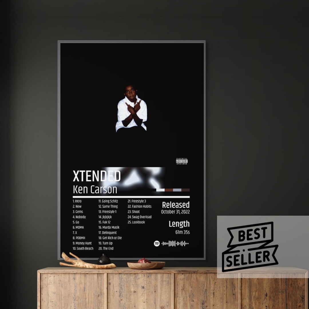XTENDED Ken Carson Poster Album Cover Posters Ken Carson Fan Gift Ken ...