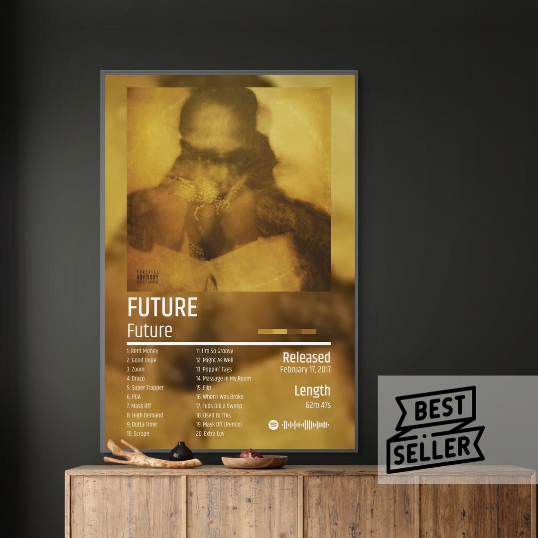 Self Titled Future Album Cover Poster Future Fan Gift Metro Boomin ...