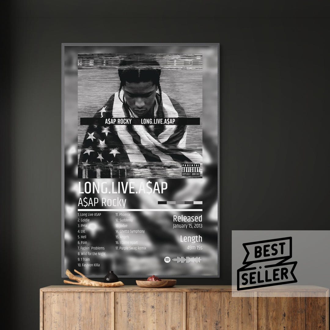 Long Live Asap Rocky Album Cover Poster Hiphop Album Long Live Asap ...