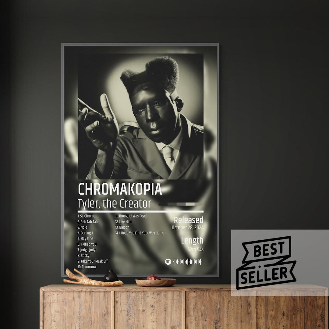 Chromakopia Tyler the Creator Poster Album Cover Music Room Decor Gift ...