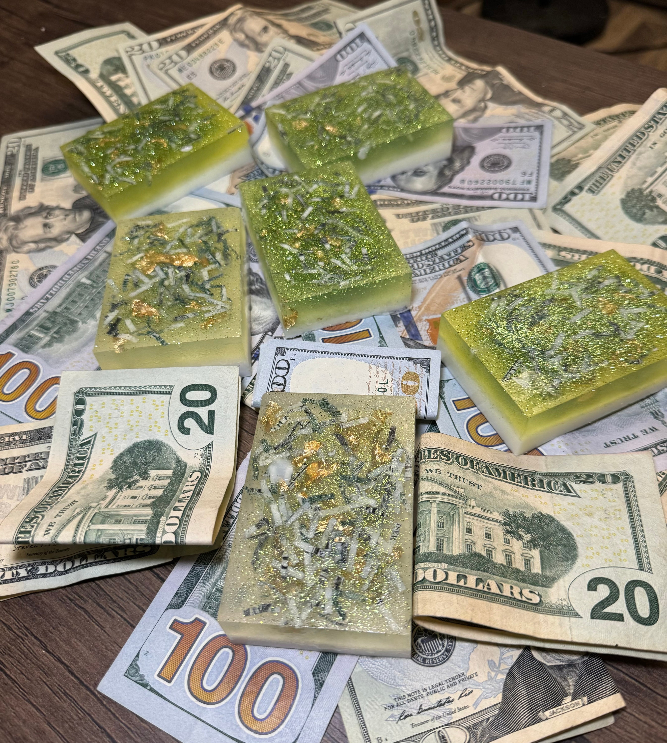 POWERFUL Money Magnet Soap W/ Golden Flakes | Attract Money | Luxury ...