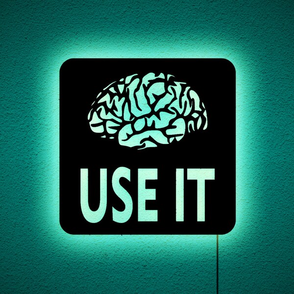 Neon Brain Light - Etsy