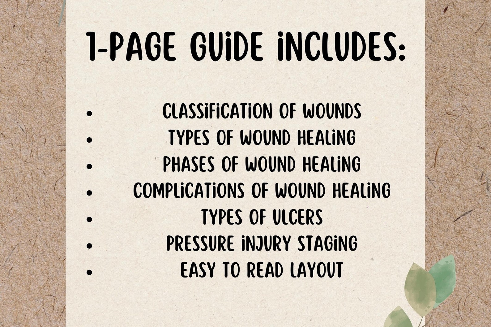 Skin and Wound Care Nursing Study Guide (PDF Download) - Etsy
