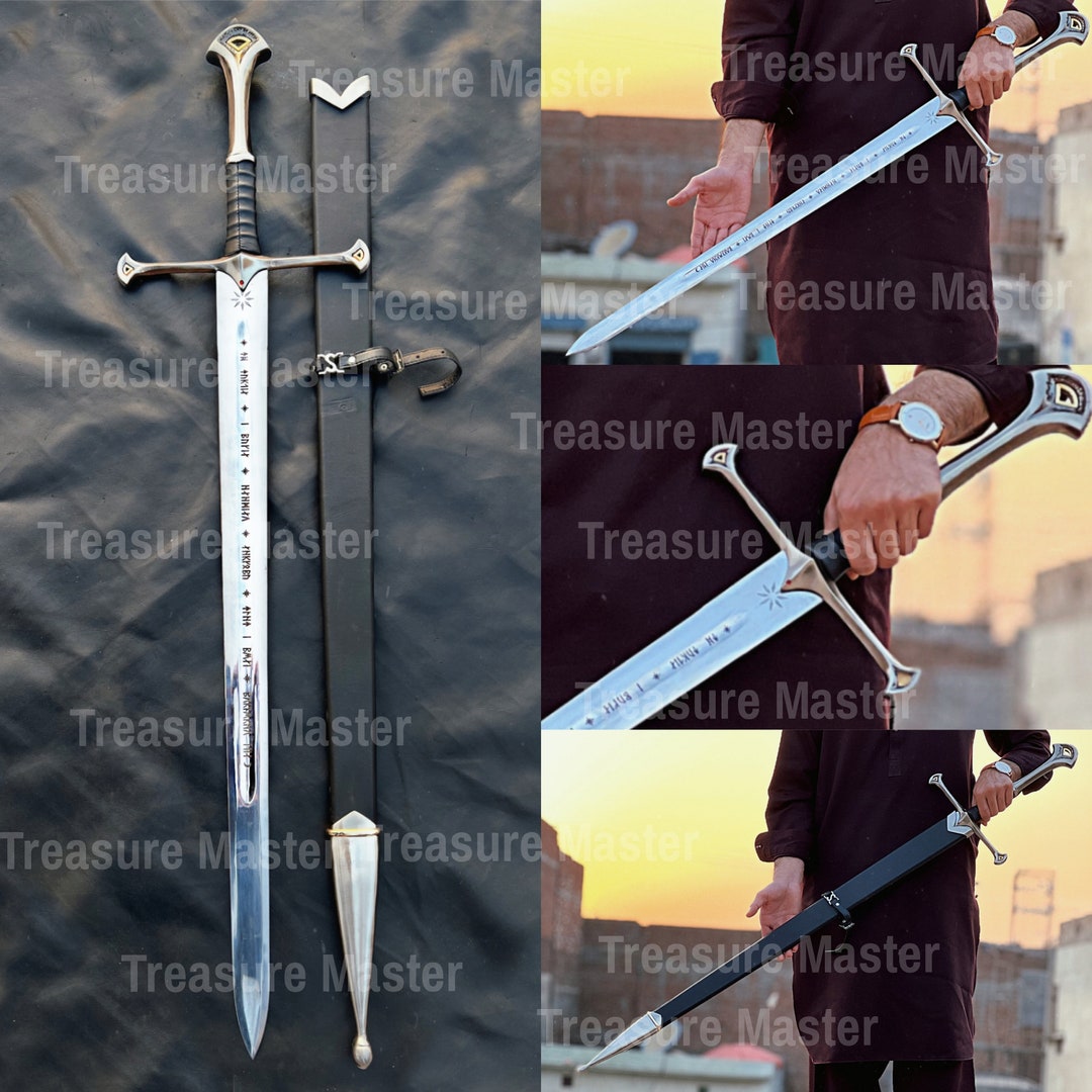 Handmade Anduril MEDIEVAL Swords Stainless Steel Swords - Etsy