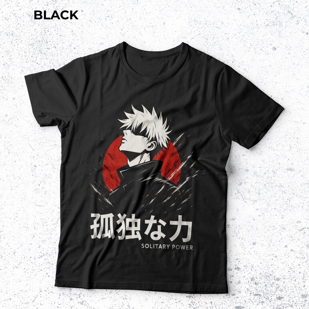 Black Anime Shirt, Japanese Manga Graphic Tee, Jujutsu Anime Merch ...