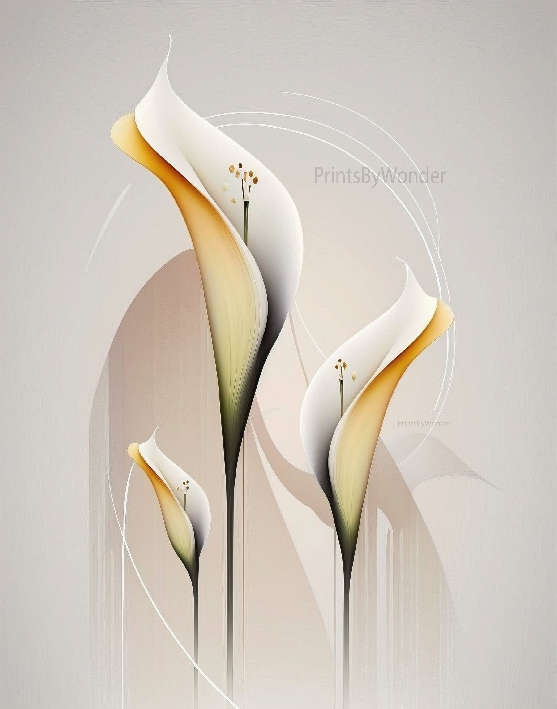 Lillie Poster Flower Poster Printable Digital Minimalist Flower Poster ...