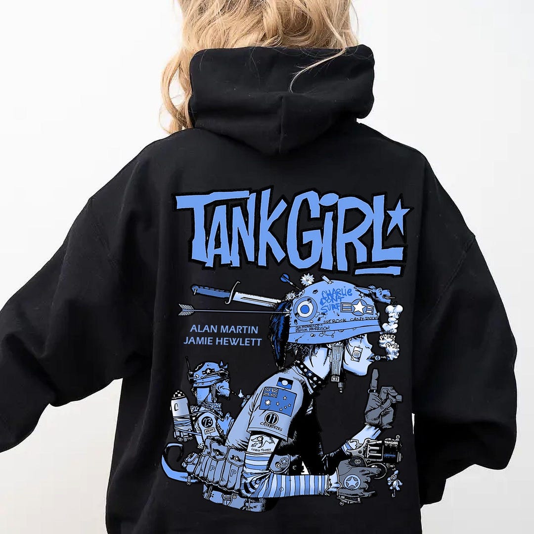 Tank Girl Punk Y2k Hoodie Tankgirl Shirt Pin up Sweatshirt Vintage ...