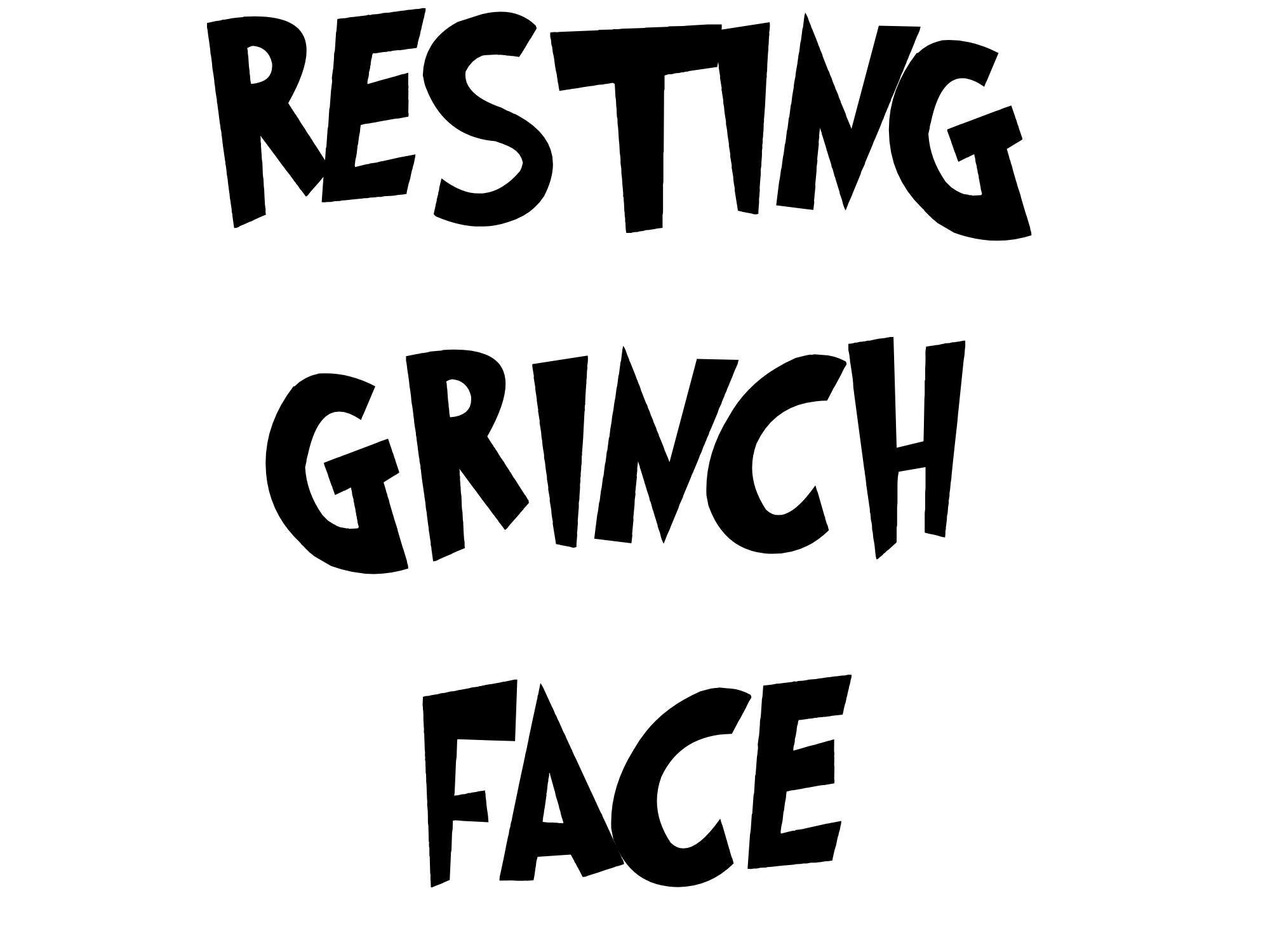Resting Grinch Face Digital Download Image for Vinyl/ Printing - Etsy