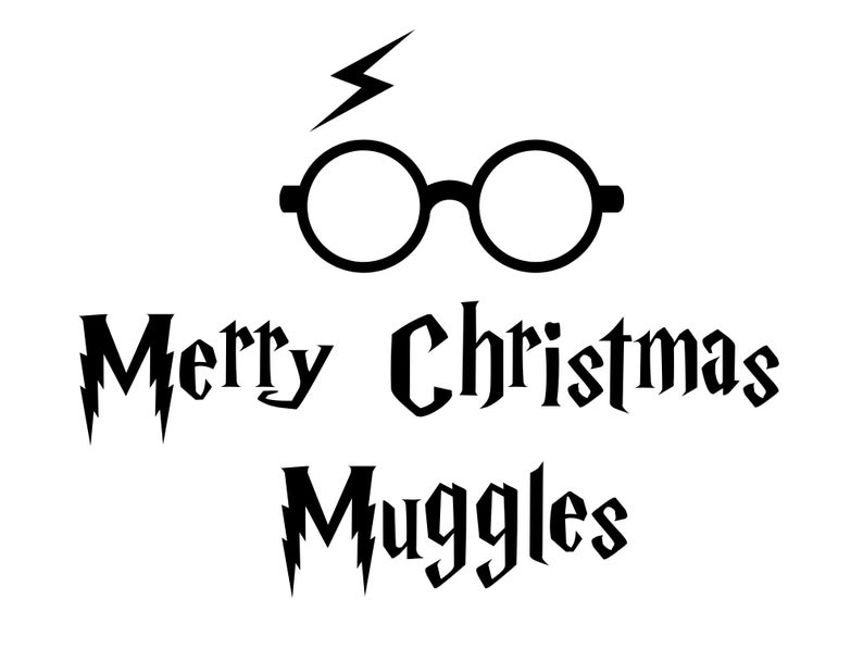 Merry Christmas Muggles Digital File for Vinyl Cutting/ Printing - Etsy