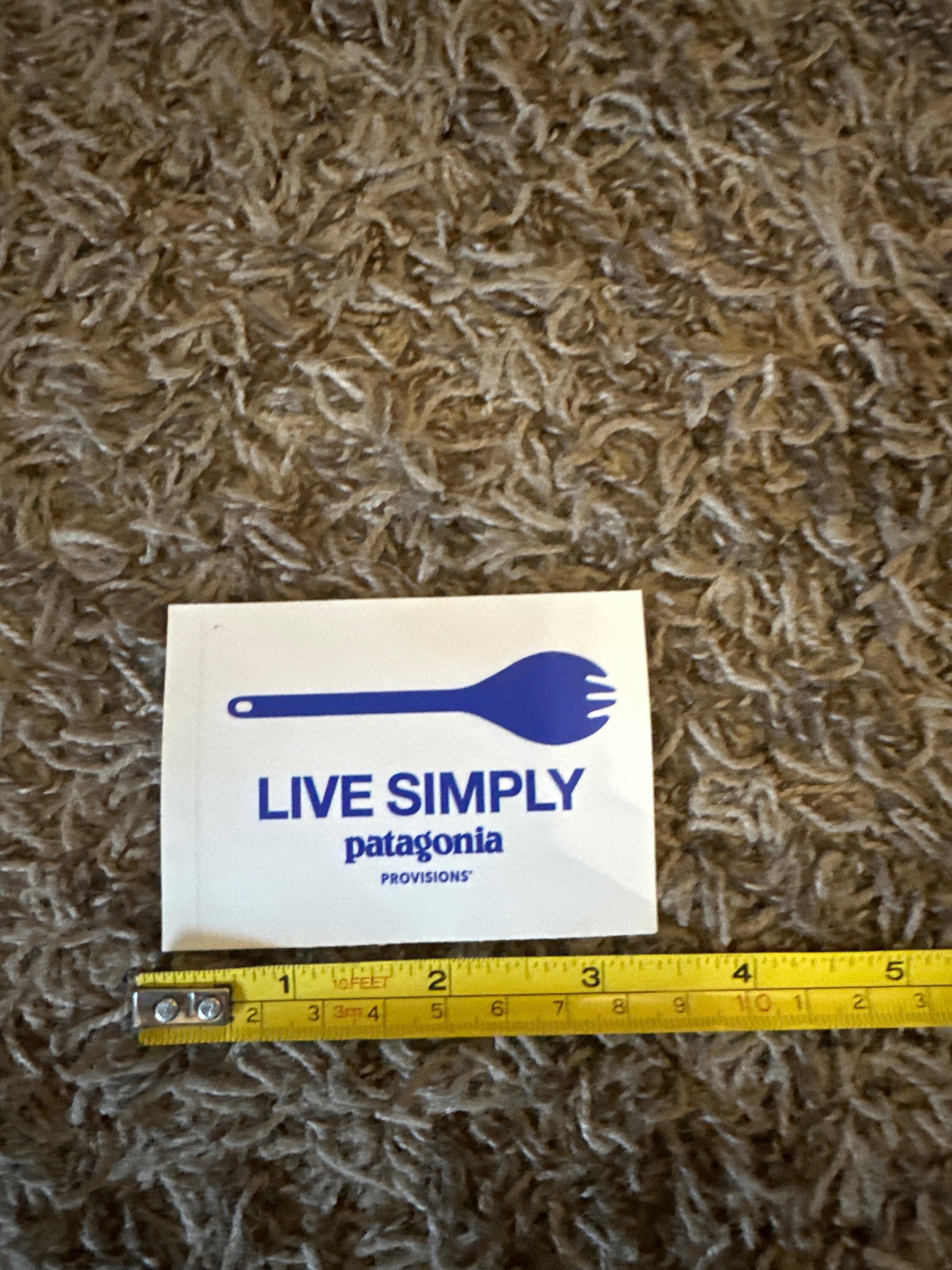 Patagonia Live Simply Sticker