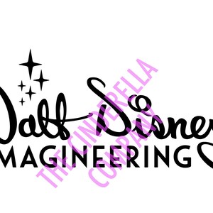 WD Imagineering Logo Vector File SVG, JPEG, Png & Adobe Illustrator - Etsy