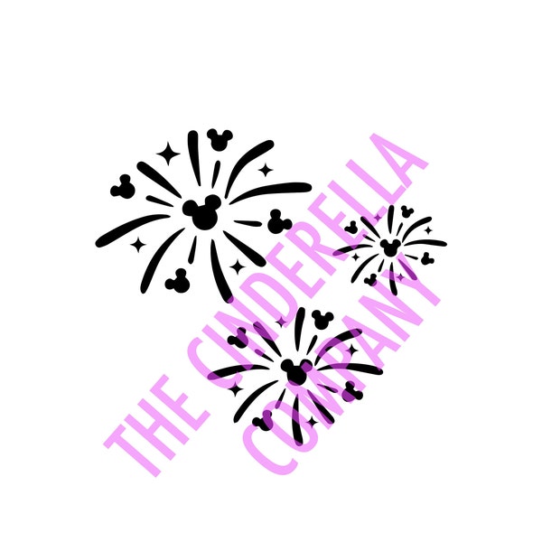 Mickey Firework Svg - Etsy