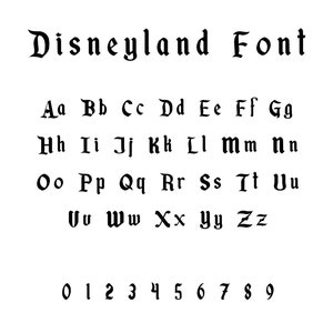 Original Magic Kingdom Font Alphabet SVG, Mouse Font SVG, Letters SVG ...
