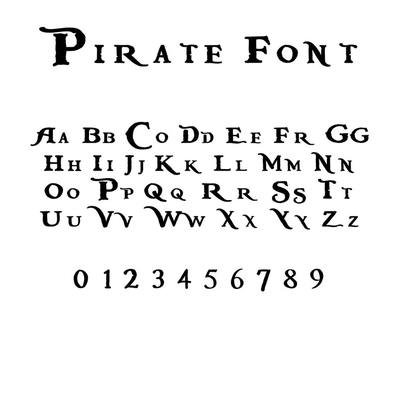 Pirate Alphabet SVG Mouse Font SVG Letters SVG Customisable - Etsy Canada