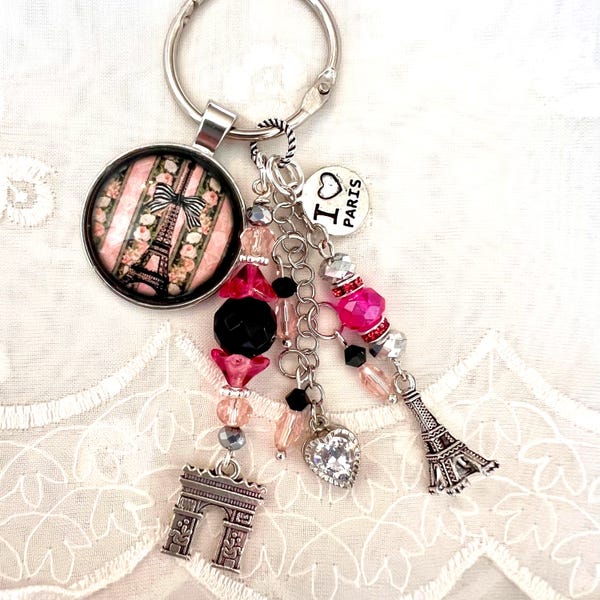 French Inspired Keychains - Etsy