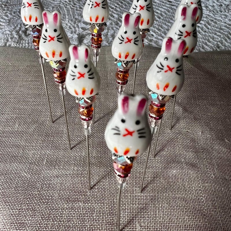 Easter Bunny Brooch Pin - Etsy