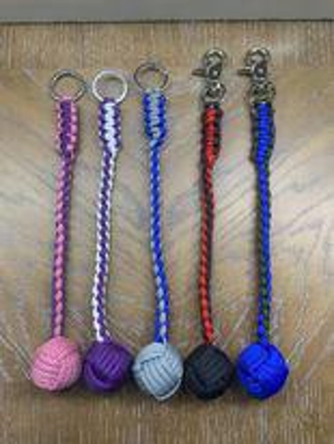 Paracord Monkey Fist With Single Braid Finish - Etsy