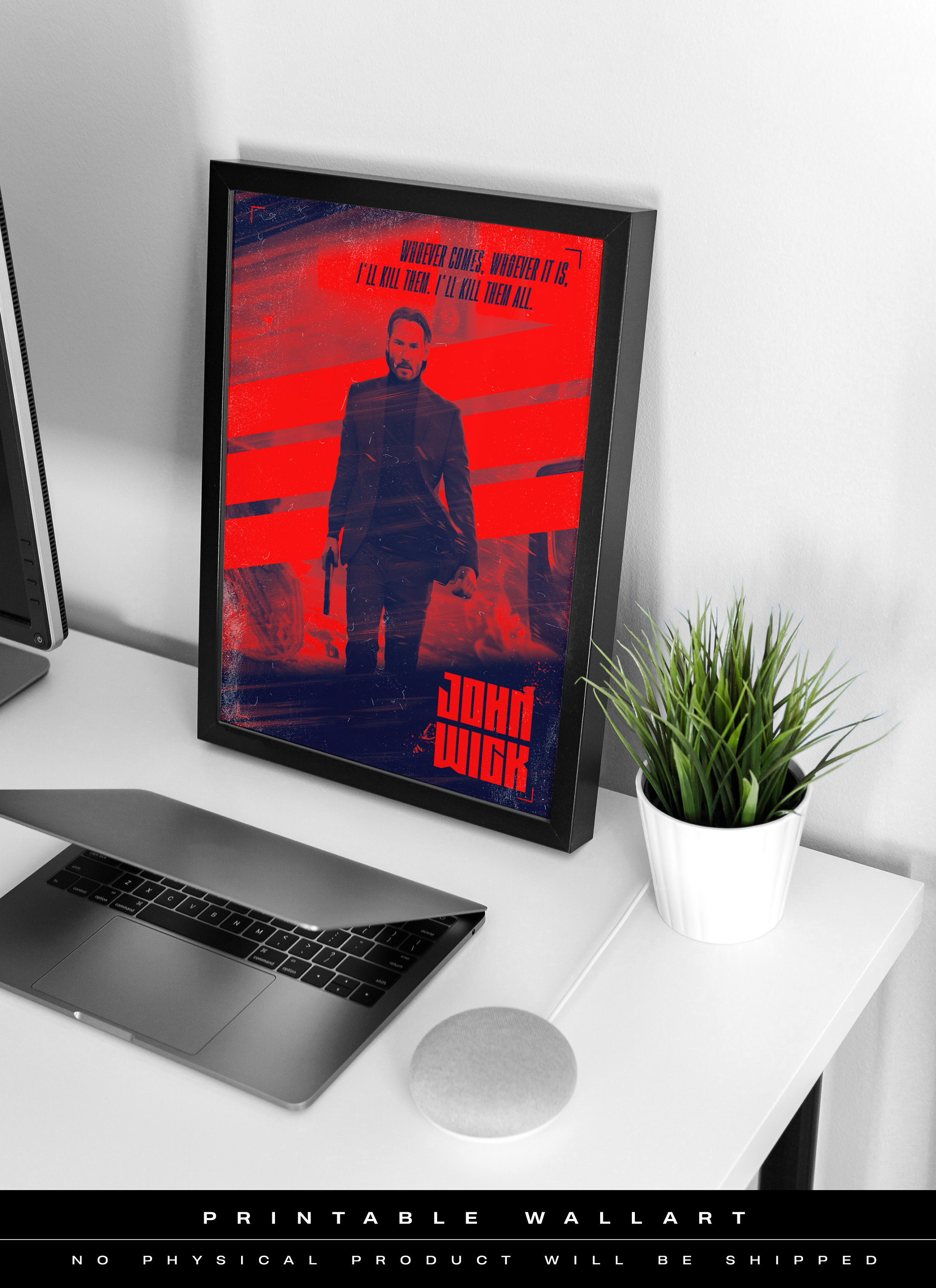 John Wick Movie Wall Art, John Wick Printable Poster, Movie Home Decor ...