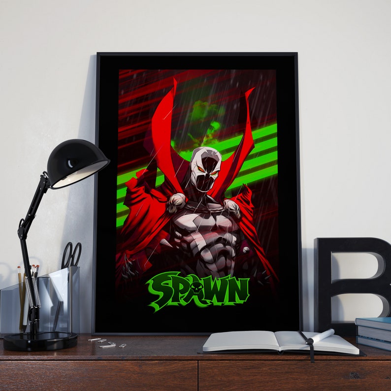 Spawn Movie Wall Art, Spawn Printable Poster, Dark Cinematic Ambiance ...