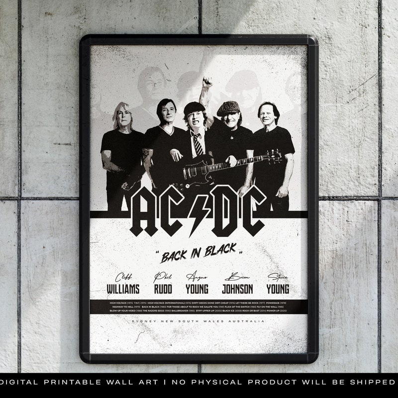 Acdc Poster - Etsy UK