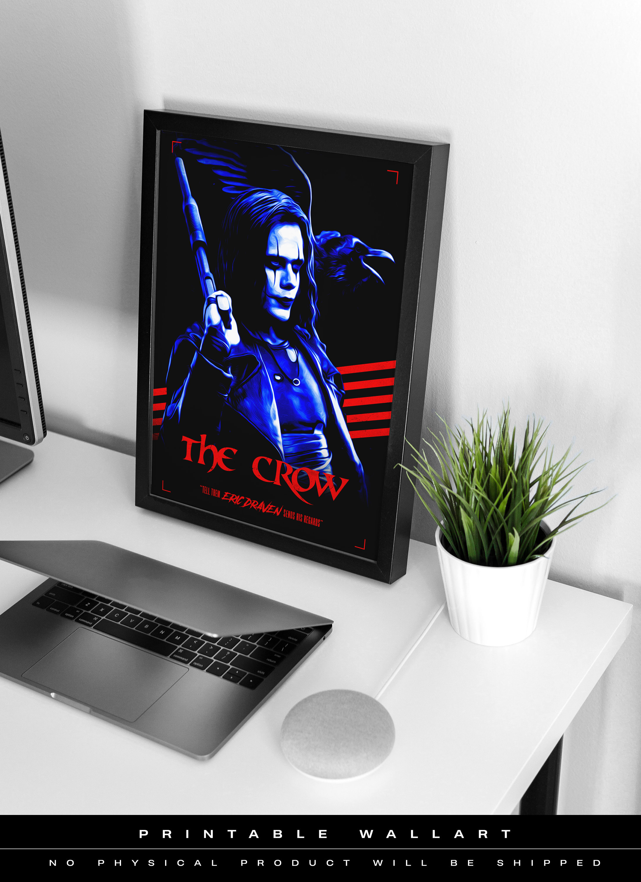 The Crow Movie Poster, the Crow Movie Wall Art Printable, Gift for ...