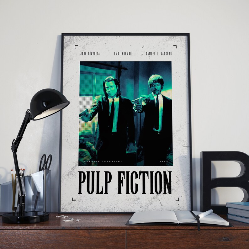 Pulp Fiction Movie Digital Printable Wall Art - Immerse Yourself in the ...