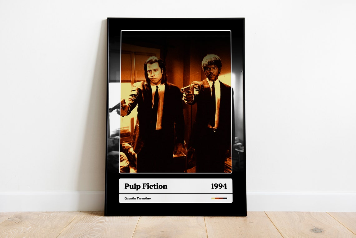 Pulp Fiction Poster for Home Decor, Pulp Fiction Wall Art, Pulp Fiction ...