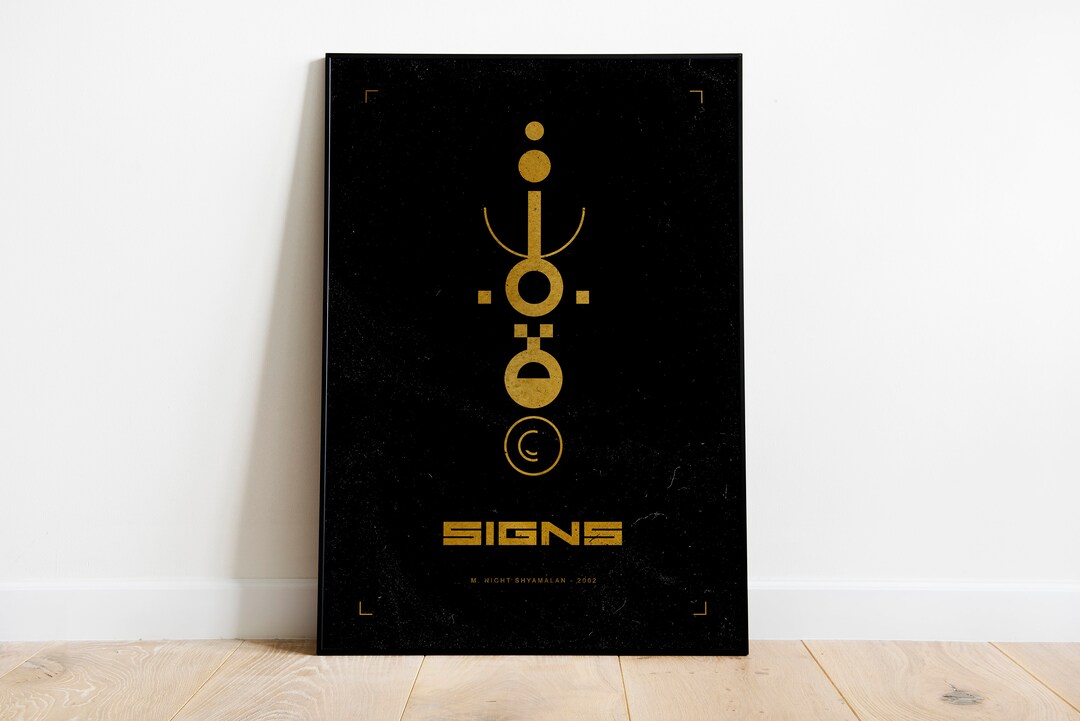 Signs Movie Wall Art - Signs Movie Printable Poster - Home Decor - Gift ...