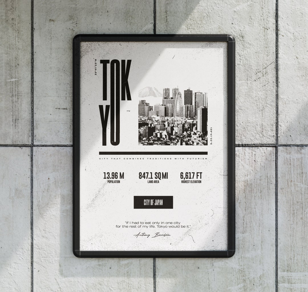 Tokyo Minimal Wall Art Poster Printable, Tokyo Wall Art , Tokyo ...