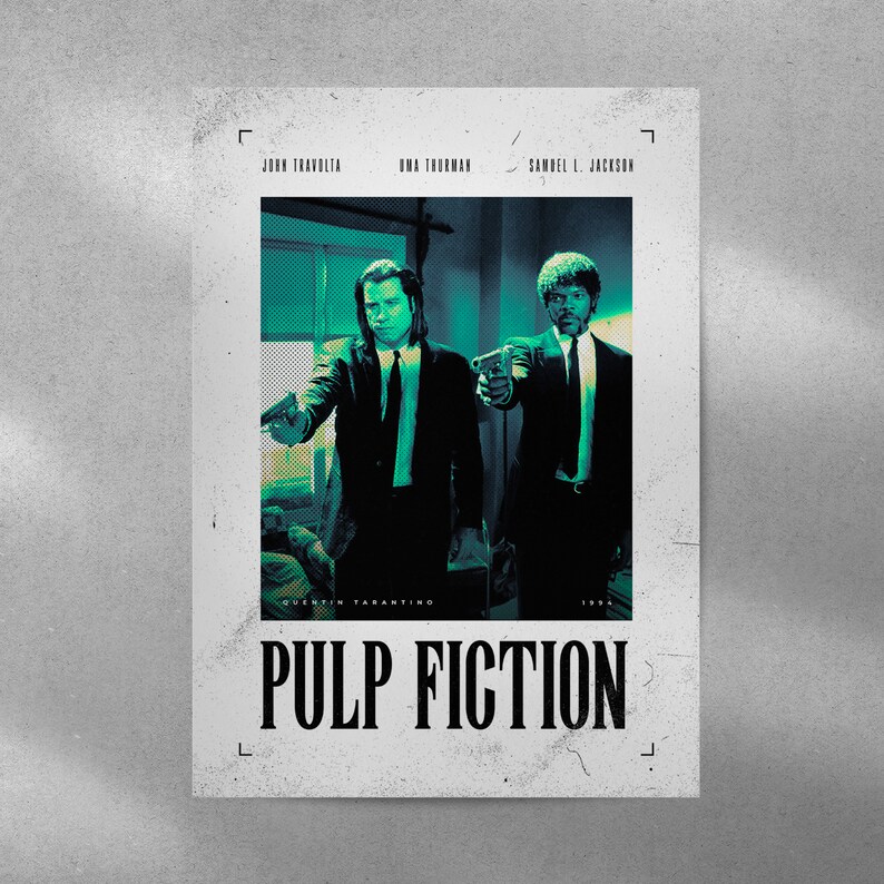 Pulp Fiction Movie Digital Printable Wall Art - Immerse Yourself in the ...