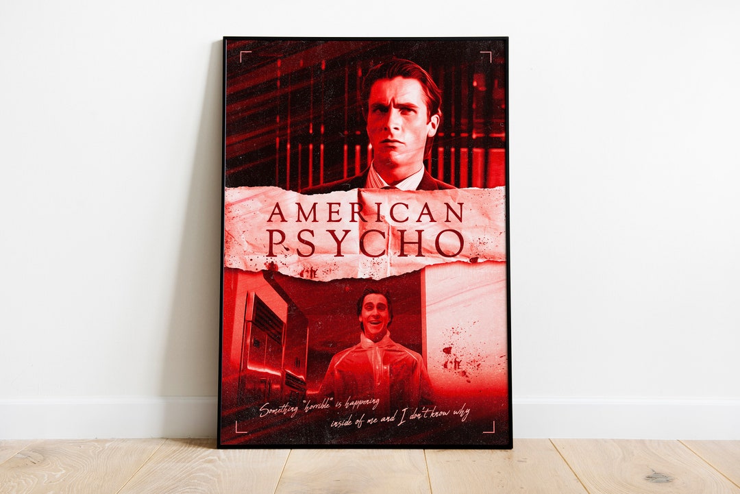 American Physco Movie Poster Wall Art, Movie Home Decor, Gift for ...