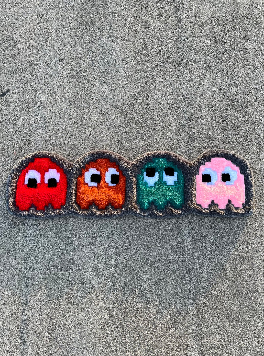 PACMAN GHOSTS RUG - Etsy