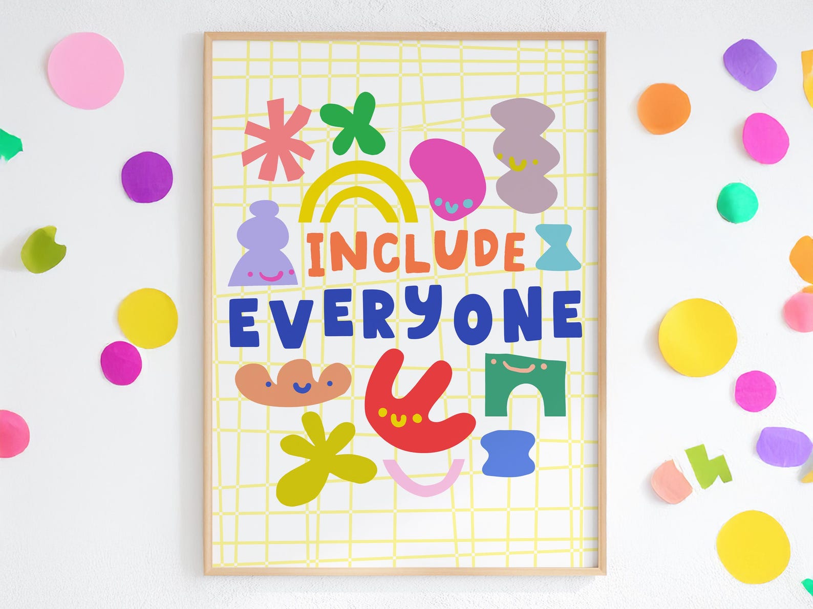 Inclusive Classroom Poster | Positive Affirmation Art Print Kids Room ...