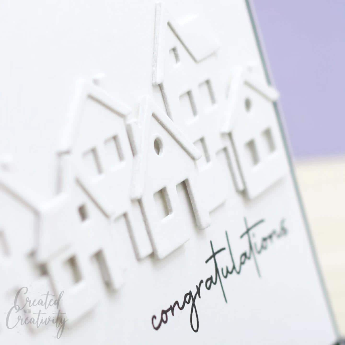 Housewarming Congratulations Card | Minimalist New Home Card | Clean ...