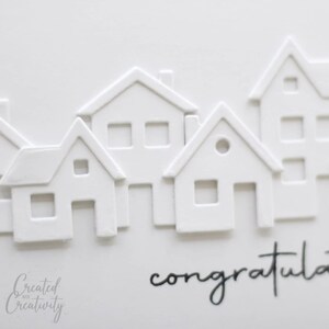 Housewarming Congratulations Card | Minimalist New Home Card | Clean ...