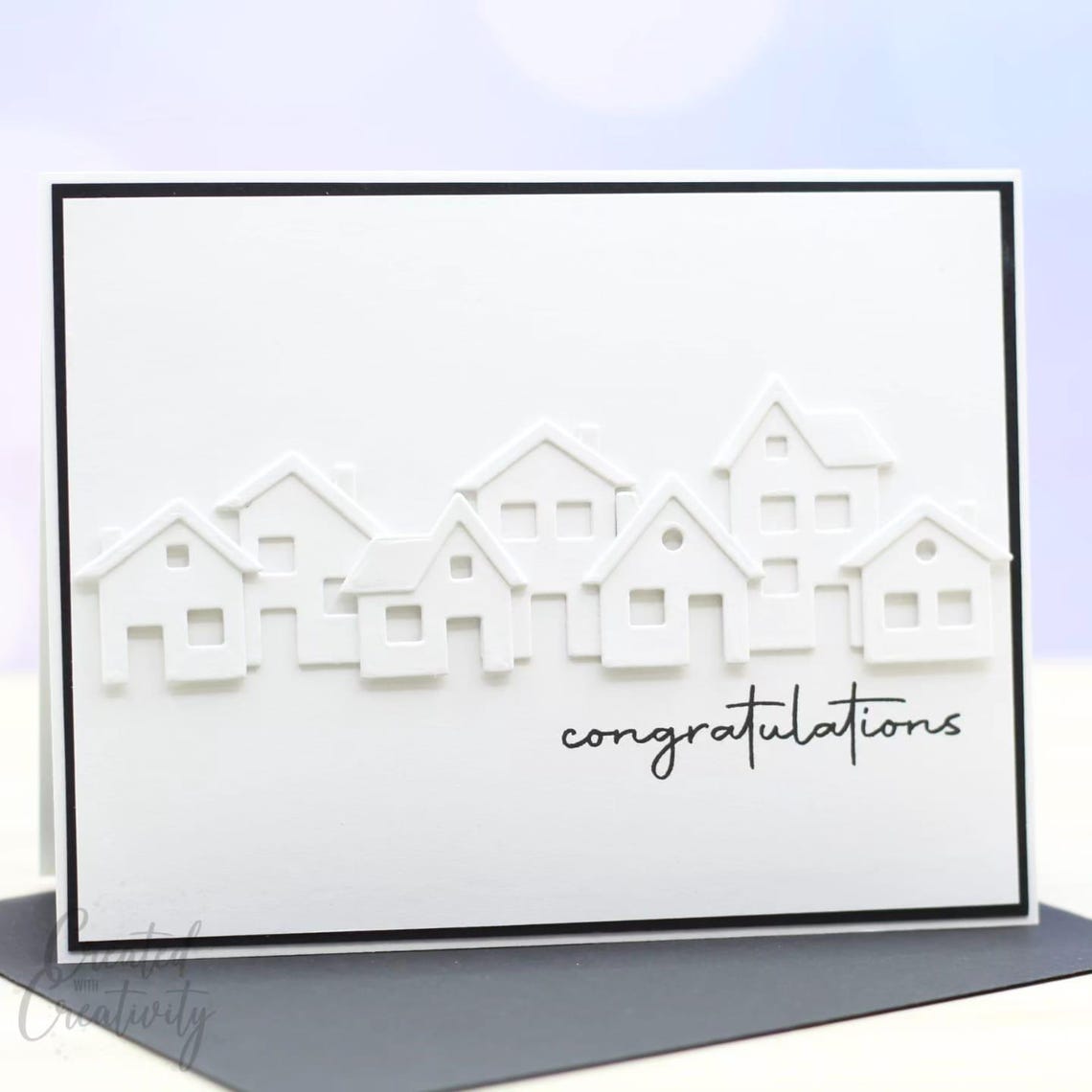 Housewarming Congratulations Card Minimalist New Home Card Clean and ...