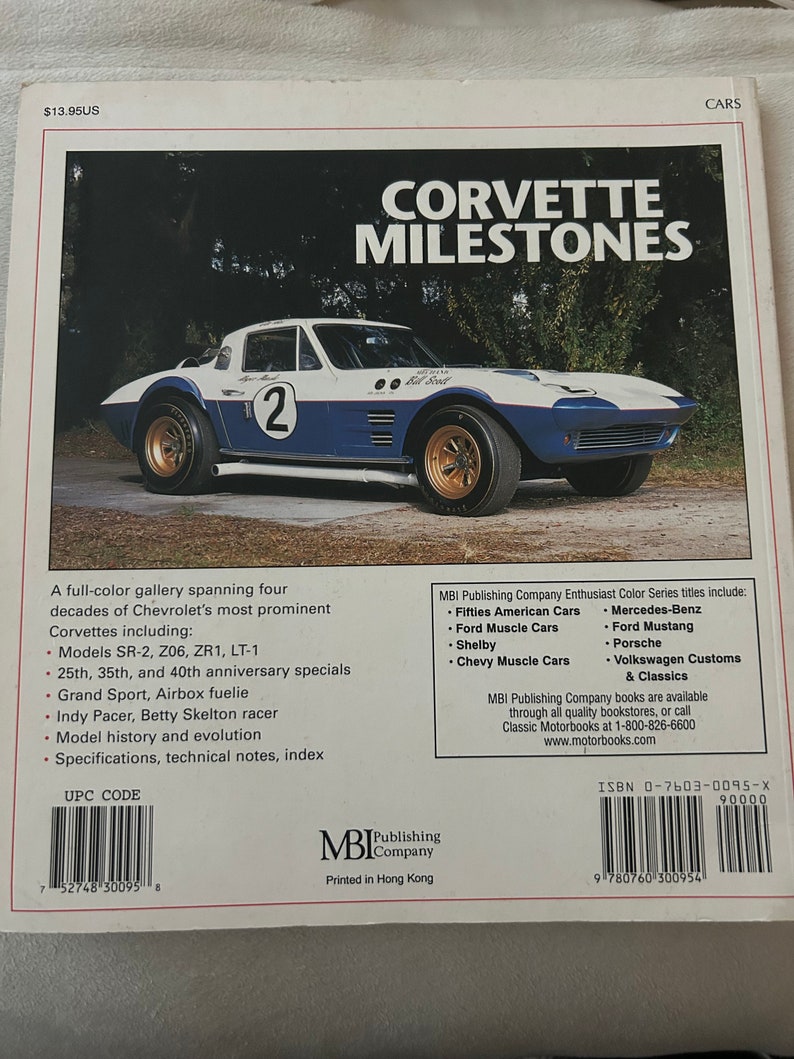 Corvette Milestones Enthusiast Color Series - Etsy