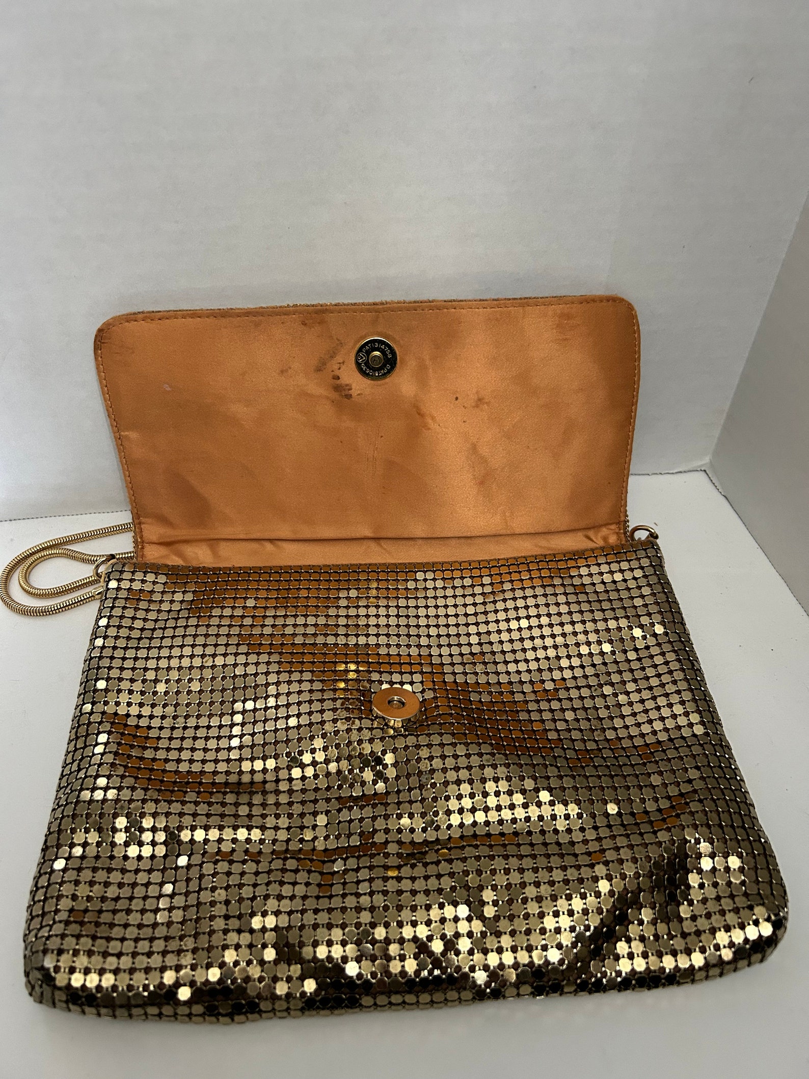 Gold Mesh Metal Handbag Purse Shoulder Bag Vintage - Etsy