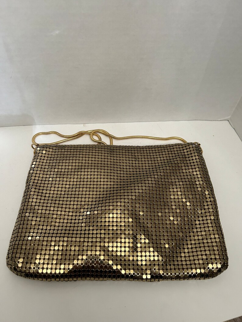 Gold Mesh Metal Handbag Purse Shoulder Bag Vintage - Etsy