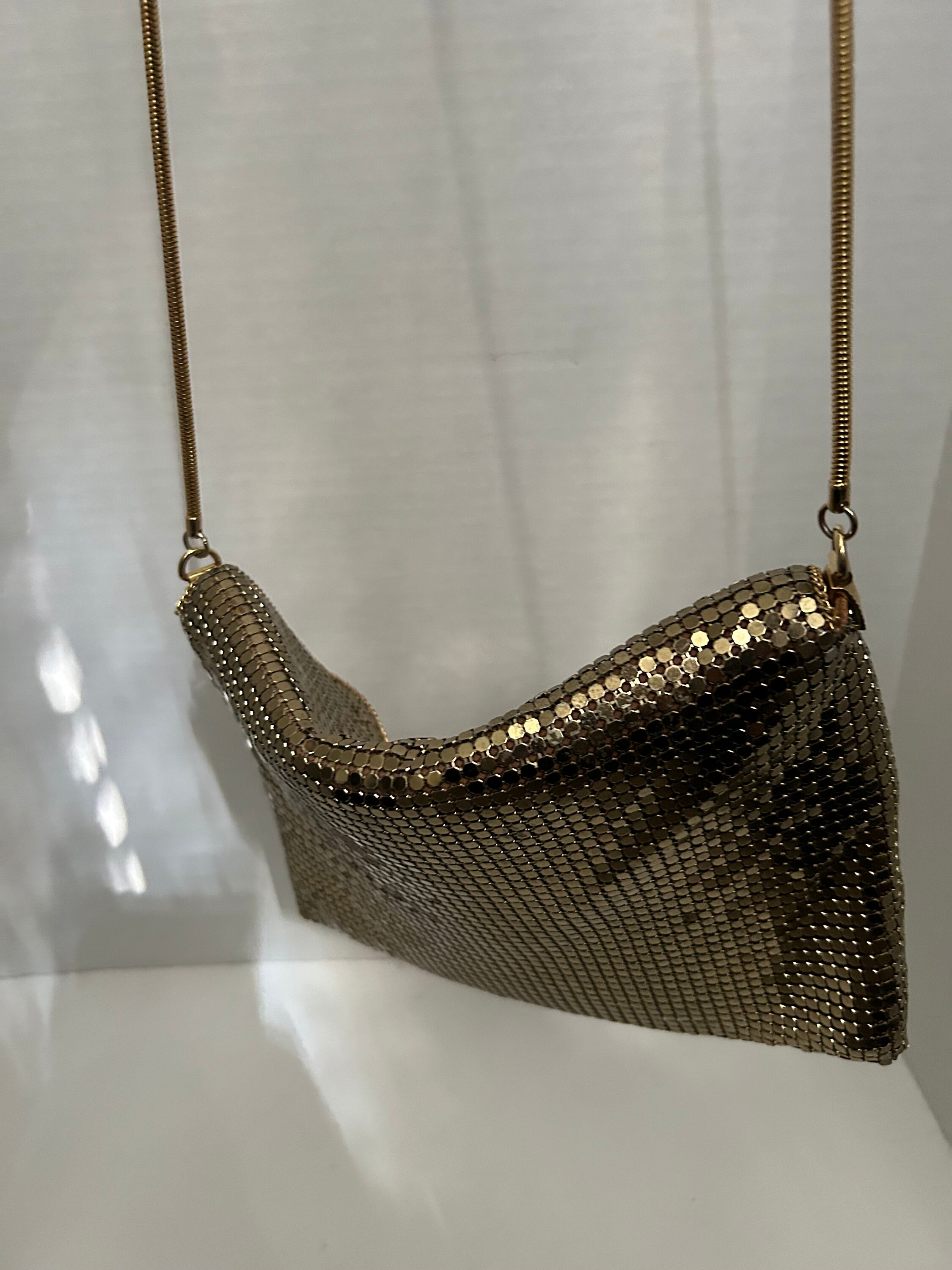 Gold Mesh Metal Handbag Purse Shoulder Bag Vintage - Etsy