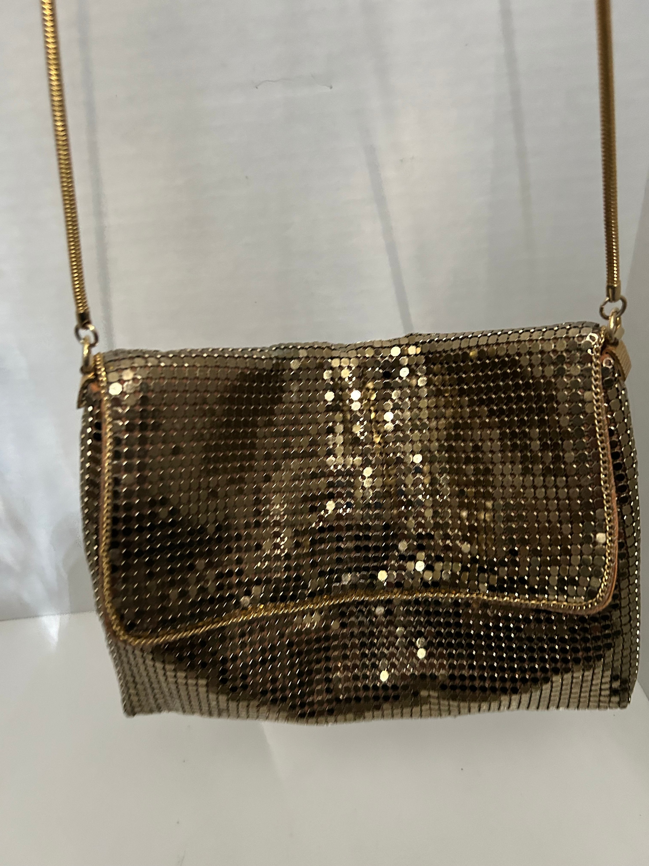Gold Mesh Metal Handbag Purse Shoulder Bag Vintage - Etsy