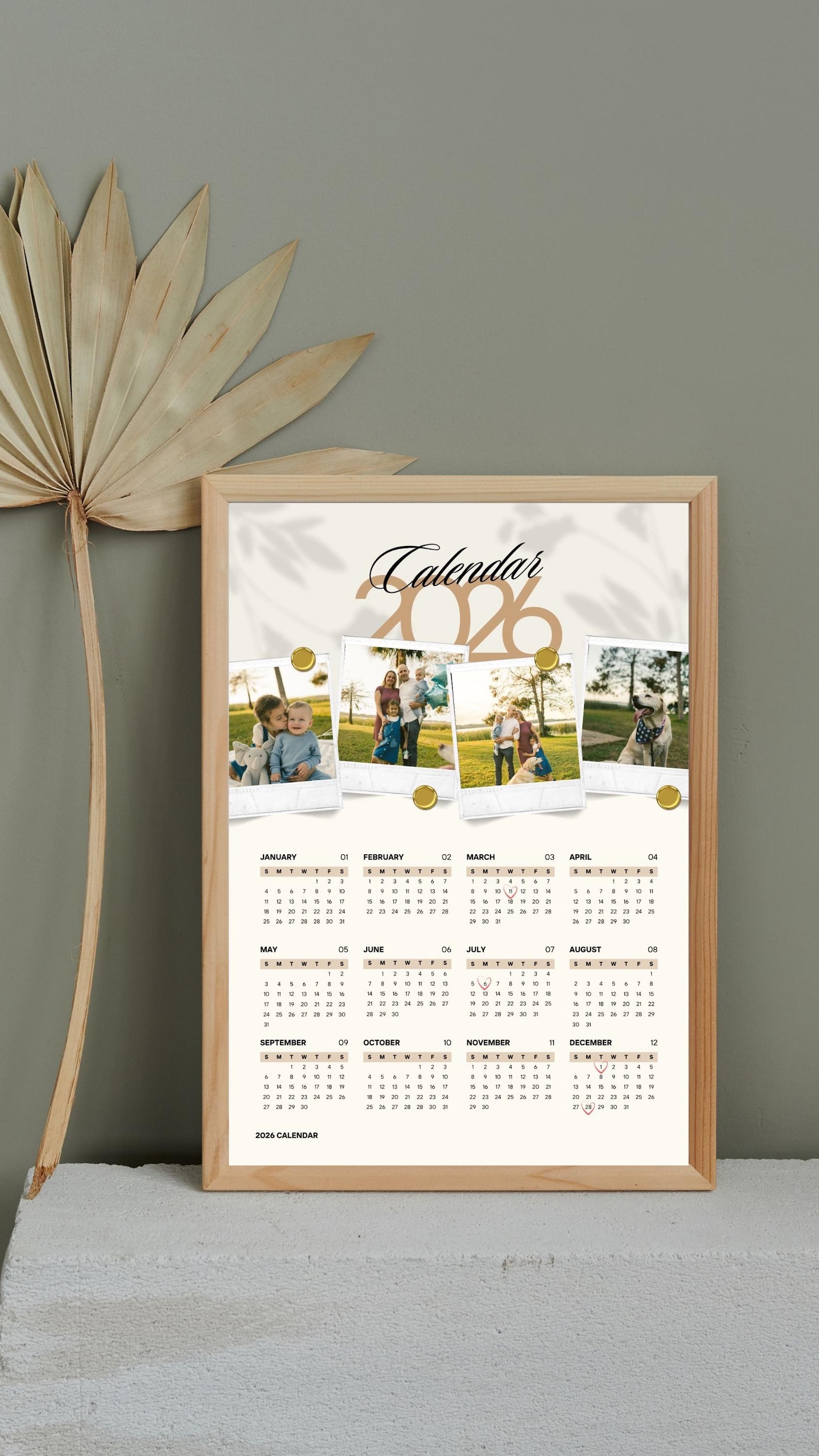 Custom 2026 Photo Calendar • Personalized Keepsake Gift - Etsy