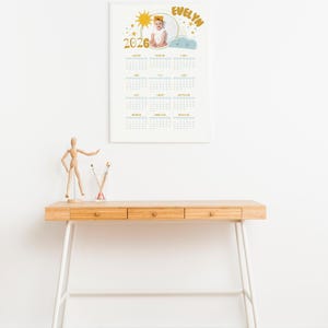 Personalized Kids Photo Calendar 2026 • Custom Canvas Print - Etsy
