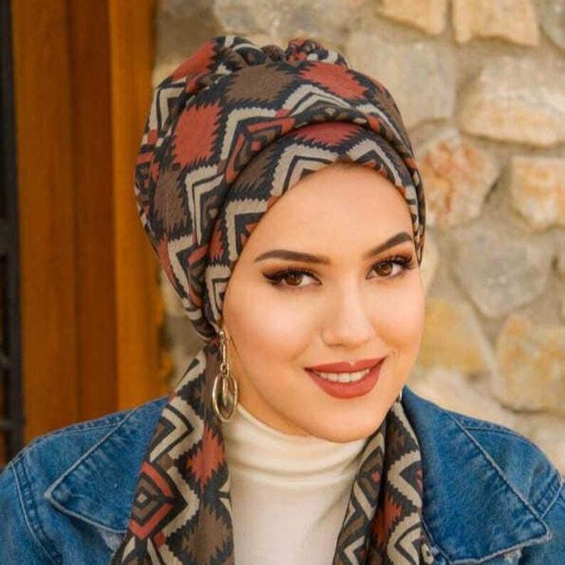 Elegant Twist Bonnet | Printed Turban for Women | Stylish Ready-to-wear ...