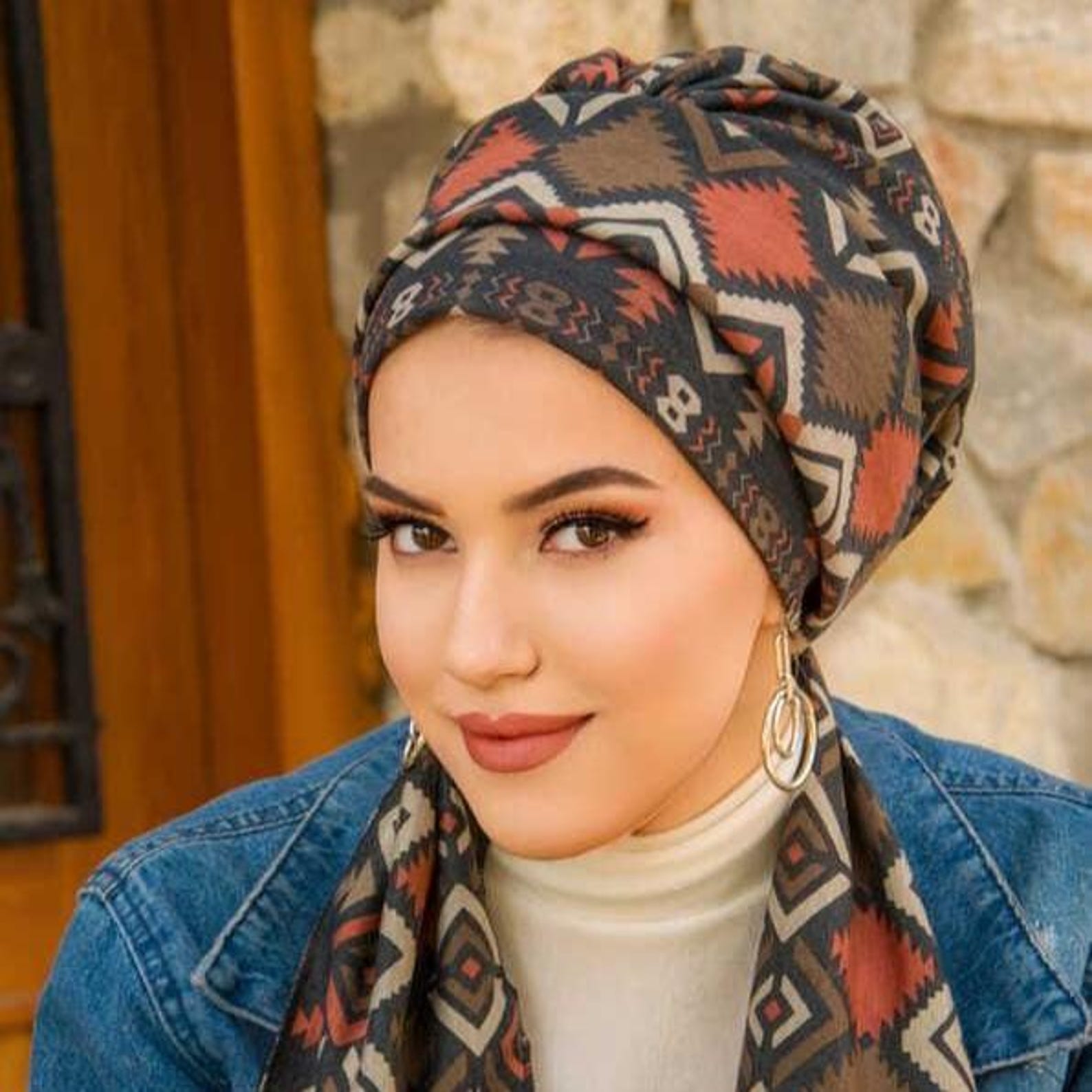 Elegant Twist Bonnet | Printed Turban for Women | Stylish Ready-to-wear ...