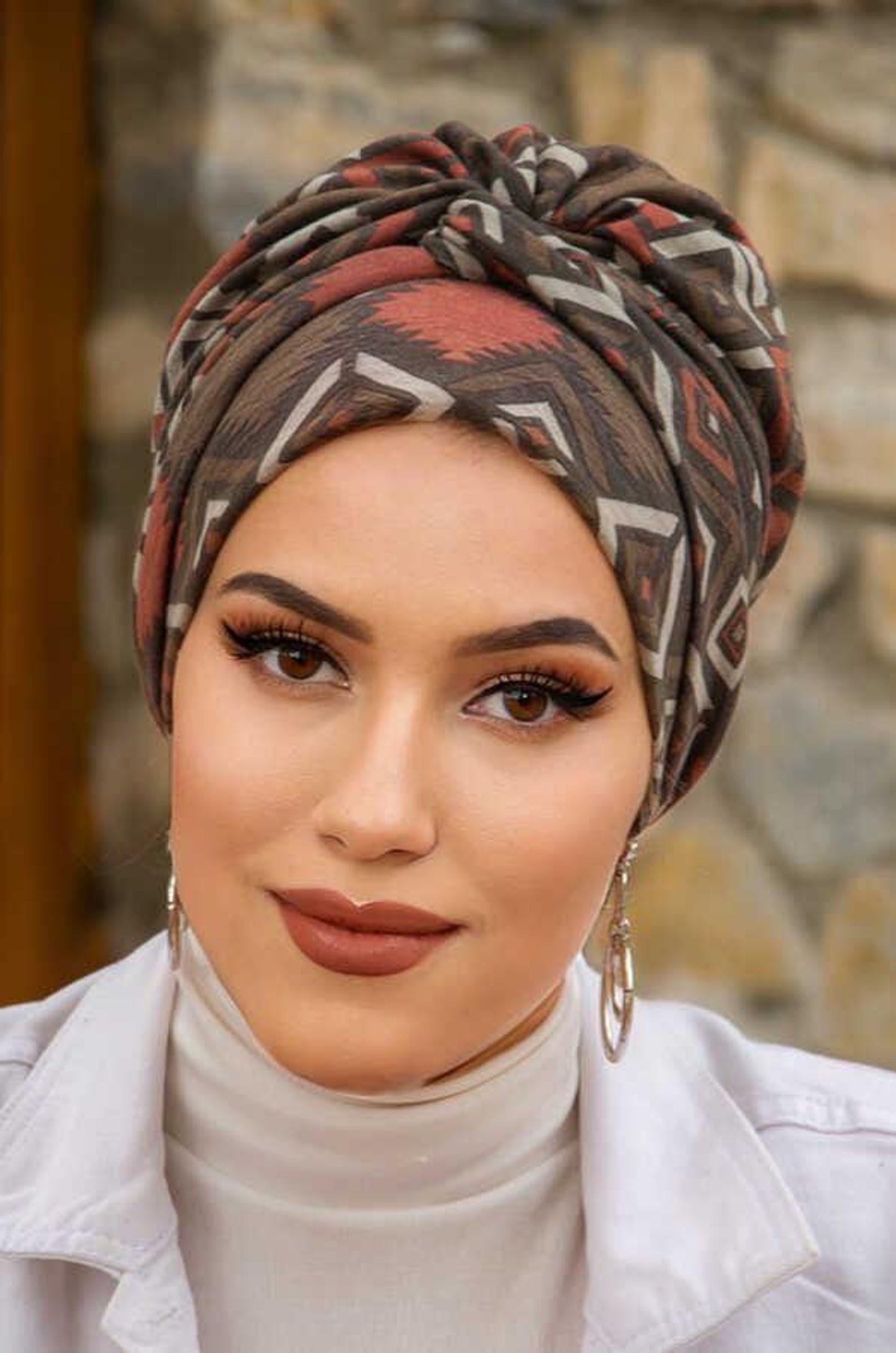 Elegant Twist Bonnet | Printed Turban for Women | Stylish Ready-to-wear ...