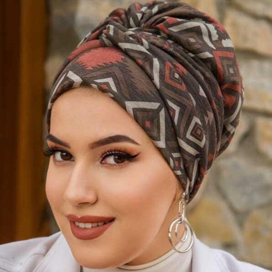 Elegant Twist Bonnet | Printed Turban for Women | Stylish Ready-to-wear ...