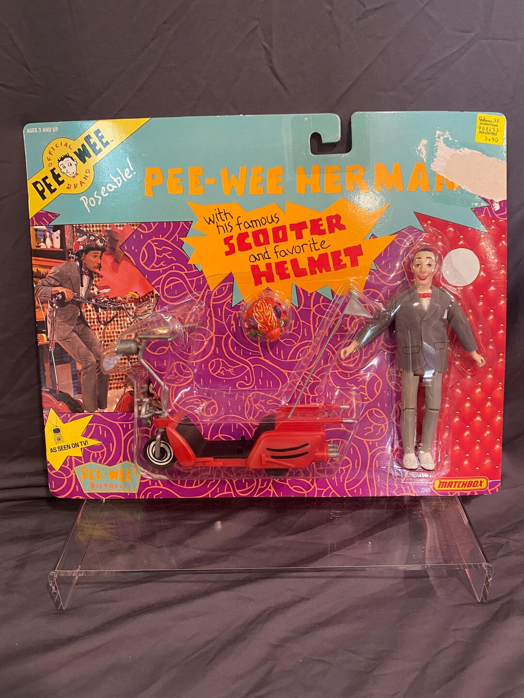 Pee Wee Herman With His Famous Scooter and Favorite Helmet by Matchbox ...