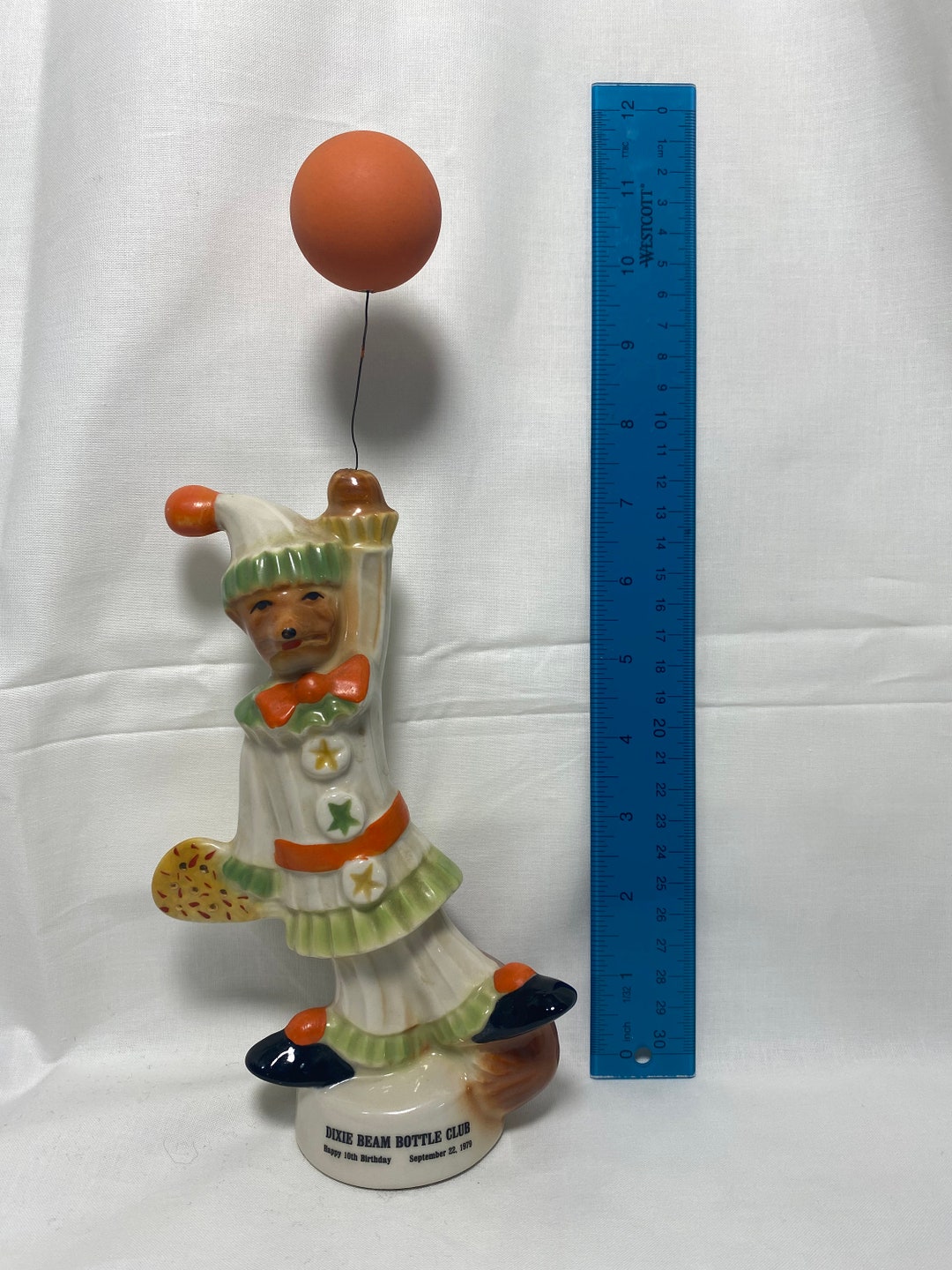 Vintage Jim Beam Dixie Beam Fox Clown Figurine (bottle Club 10th ...